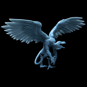 Vrock STL | Fantasy Eagle Demon Miniature