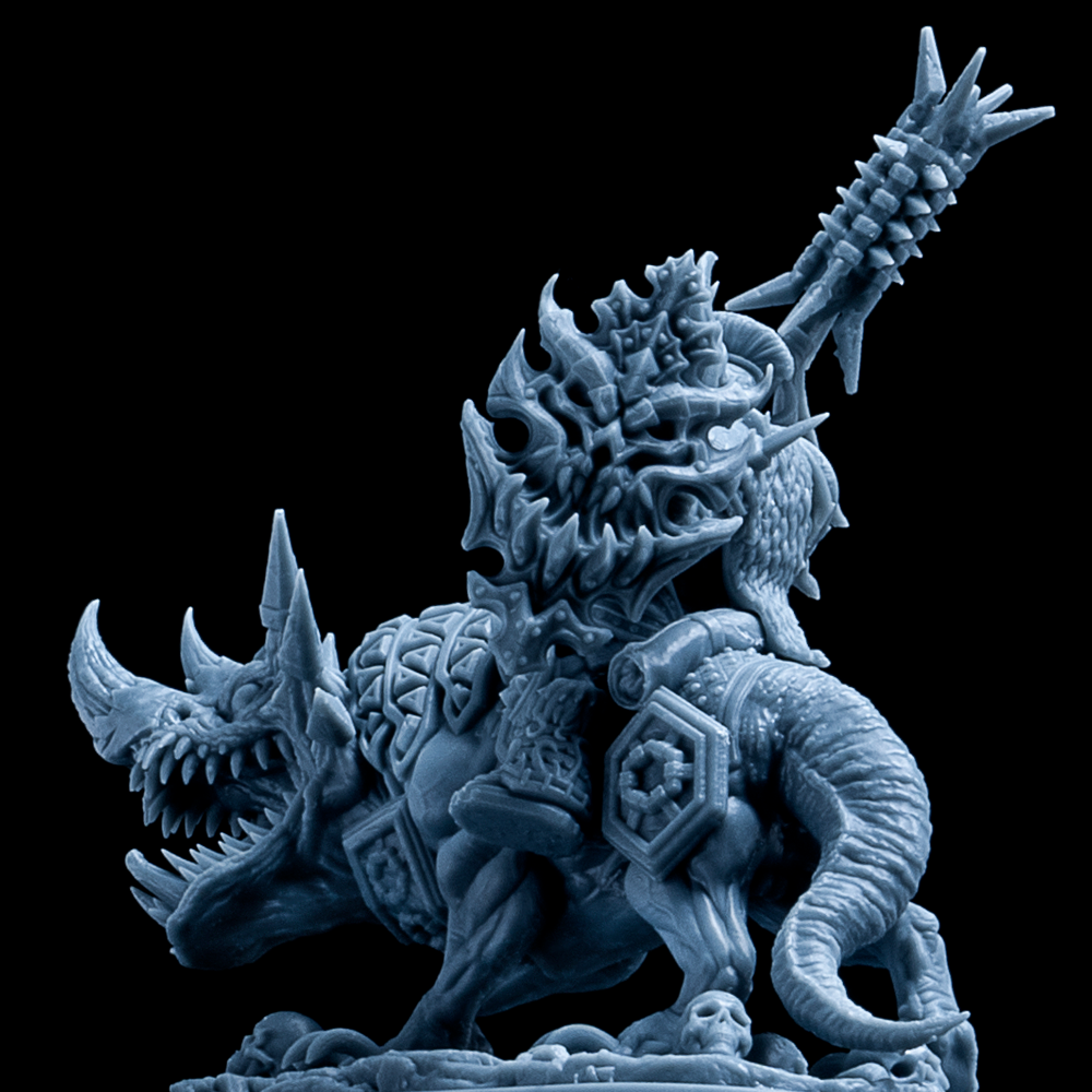 Celestus Rhinefang on Horned Wolf | Discover 3D STL and Pre-supported ...